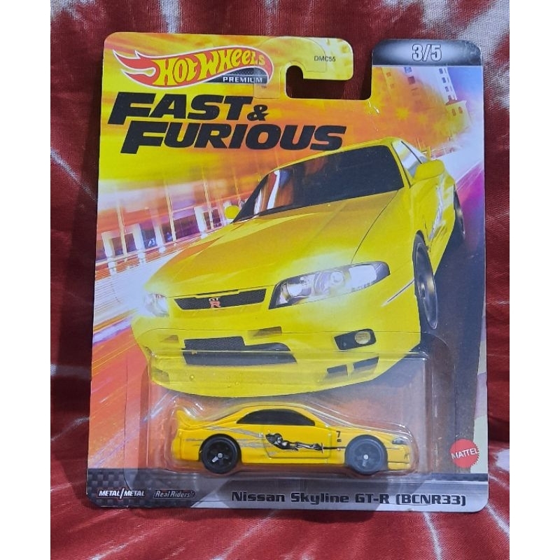 Jual Hot Wheels Premium Nissan Skyline R33 Fast & Furious | Shopee ...