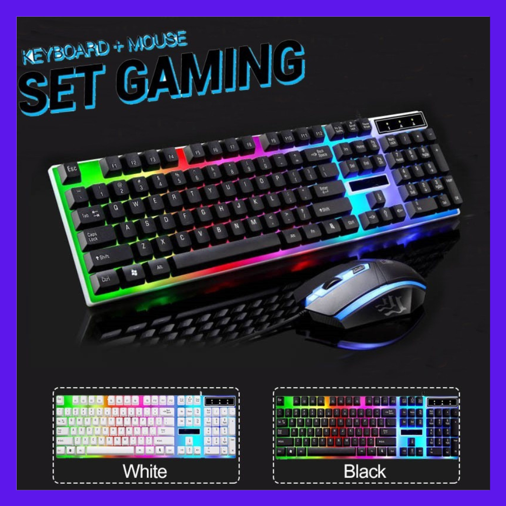 Jual Combo Gaming Keyboard RGB with Mouse - GTX300 Pengukiran Laser ...
