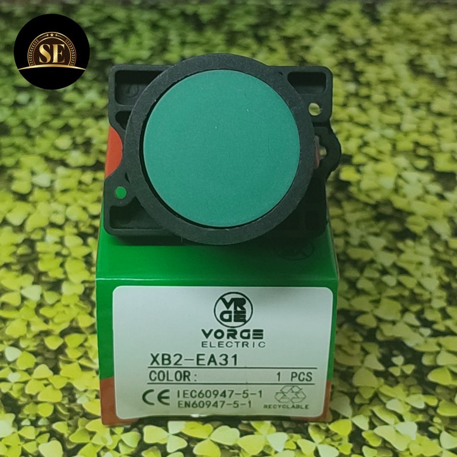 Jual VORGE XB2-EA31 Push Button Plastic Green Hijau 1NO 22 bukan LARKIN ...