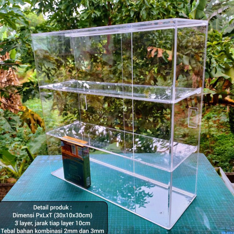 Jual Produk.. Etalase akrilik / rak penyimpanan akrilik MB0 | Shopee ...