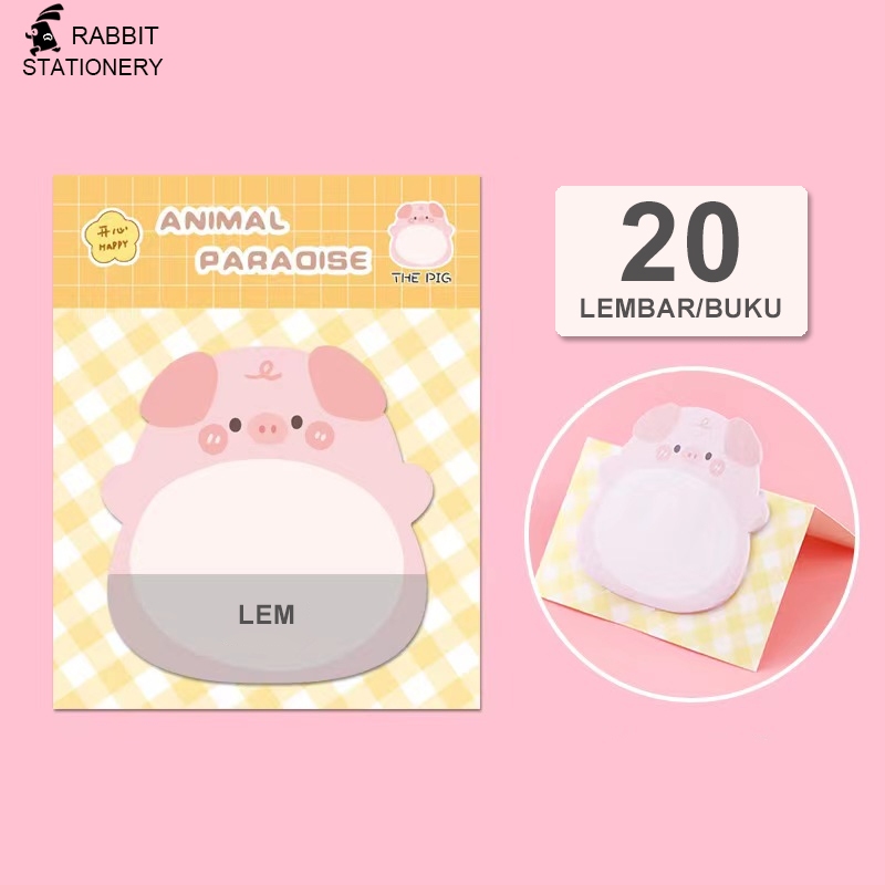 Jual Sticky Notes Motif HewanTempelan Kertas Catatan Memo Note Karakter ...