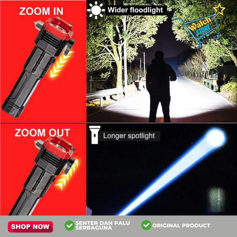 Jual Senter Mini Camping Gunung Palu Led Multifungsi Super Terang Cas ...