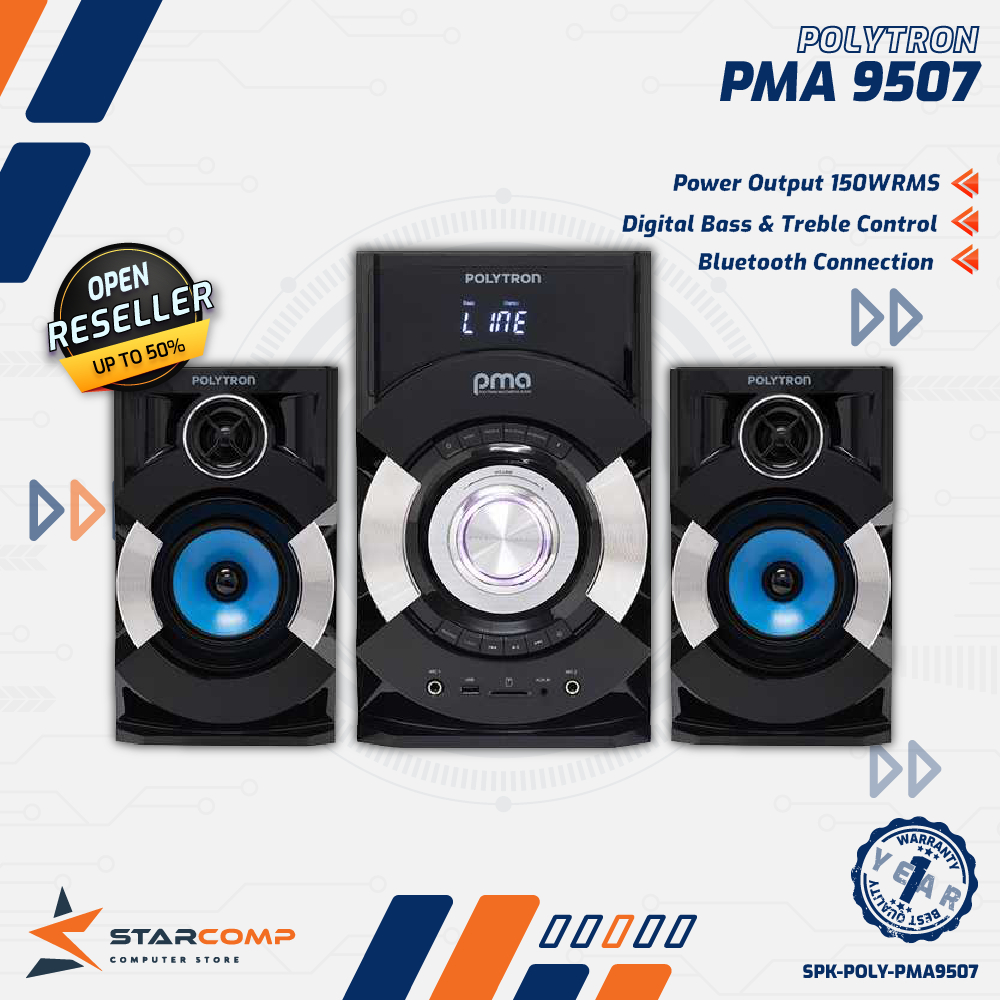 Jual POLYTRON Speaker Bluetooth 9527 Radio FM PMA 9527 / PMA9527 ...