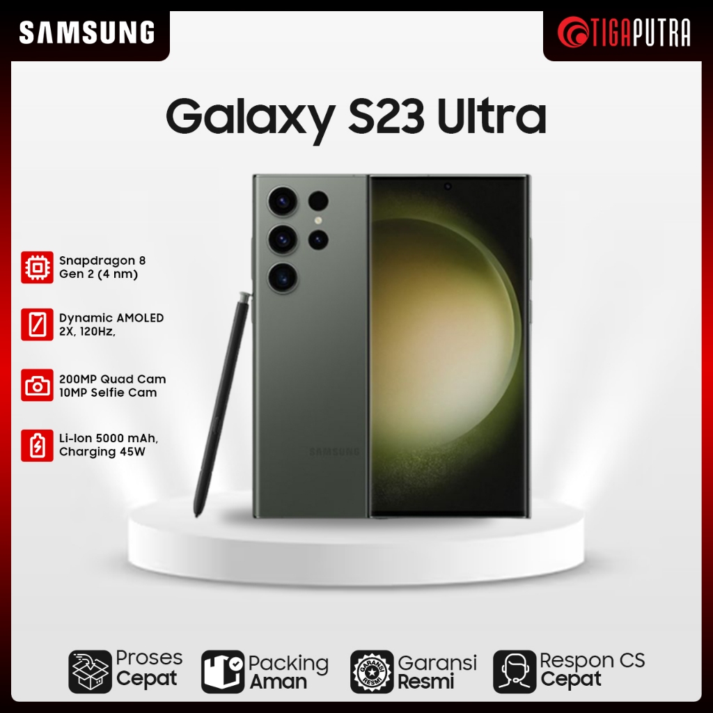 Jual Samsung Galaxy S23 Ultra 5G (RAM 12GB, ROM 256/512GB/1TB, 200MP ...