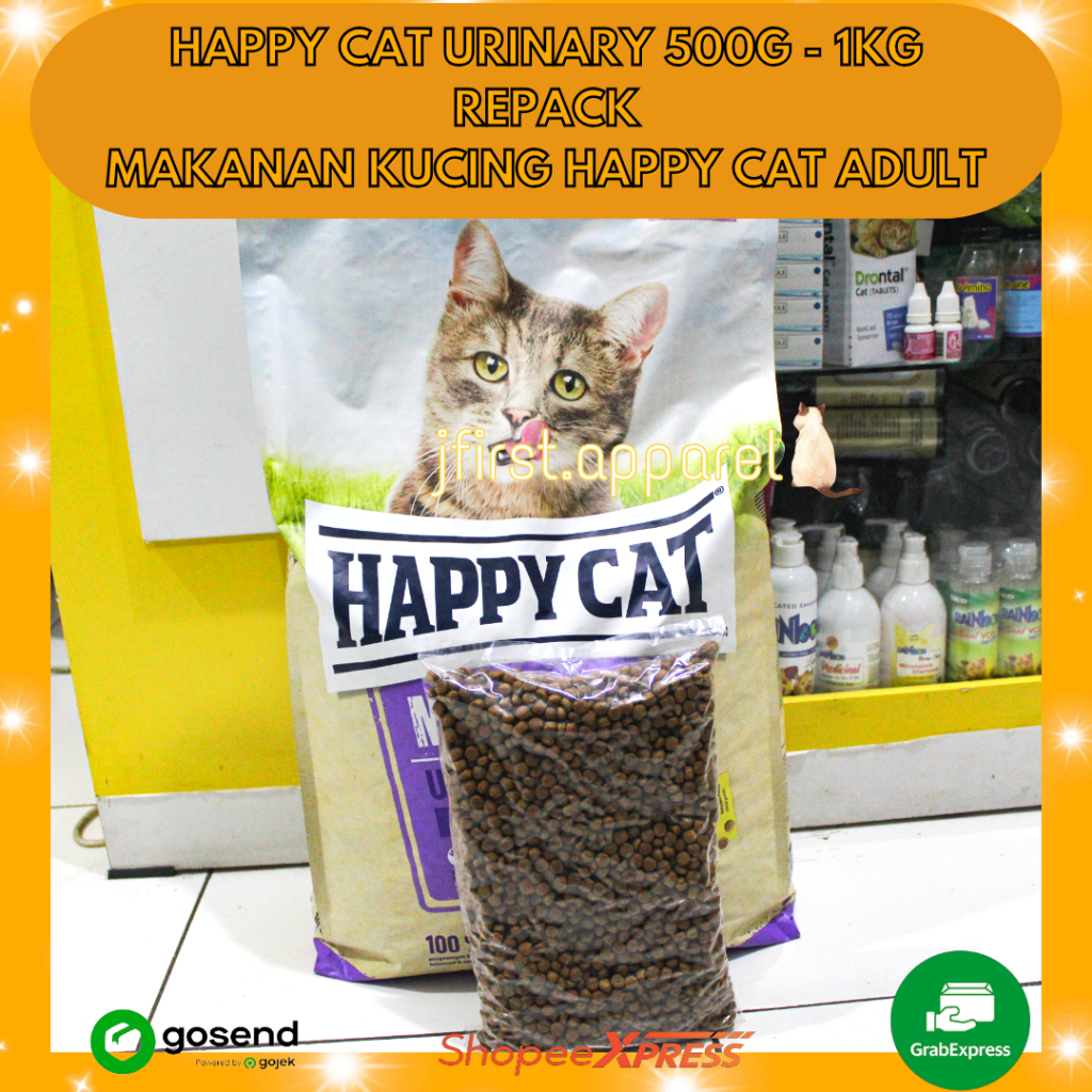 Jual HAPPY CAT URINARY 500G - 1KG REPACK | MAKANAN KUCING HAPPY CAT ...