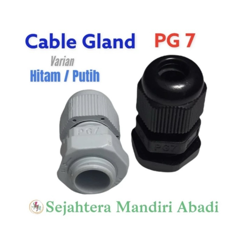 Jual Cable Gland PG7 Kabel Gland Varian Hitam / Putih | Shopee Indonesia