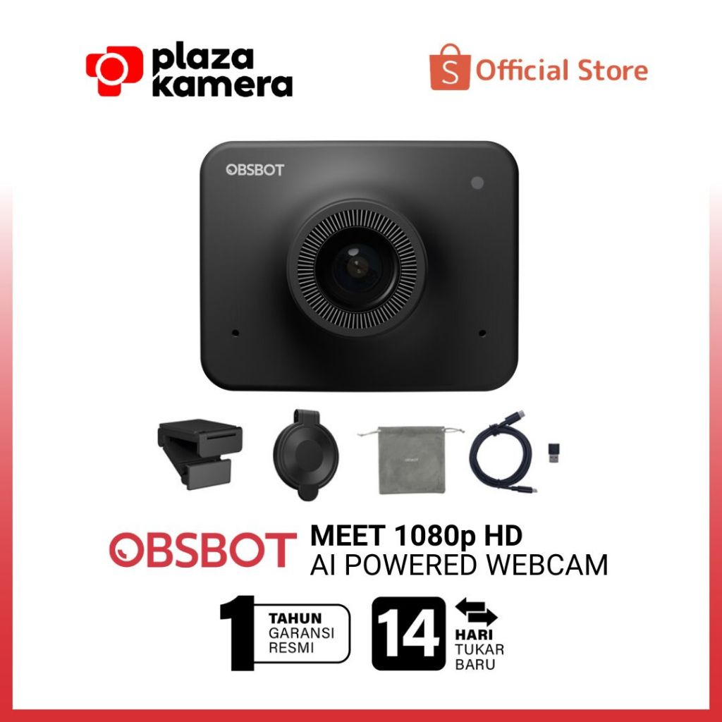 Jual OBSBOT Meet 1080p HD AI Powered Webcam Full HD 60fps | Shopee ...