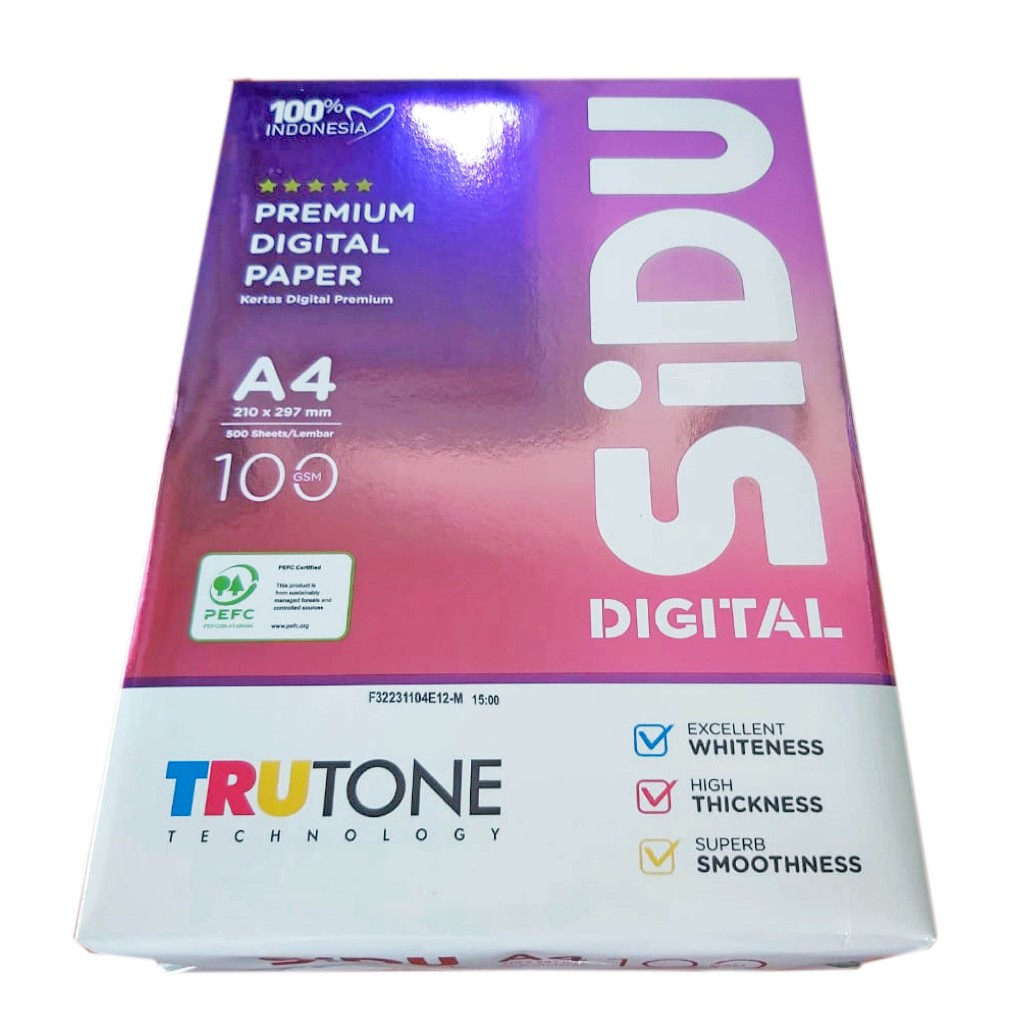 Jual Kertas Hvs A4 100 Gsm Sidu Sinar Dunia 1 Rim 500 Lembar Shopee