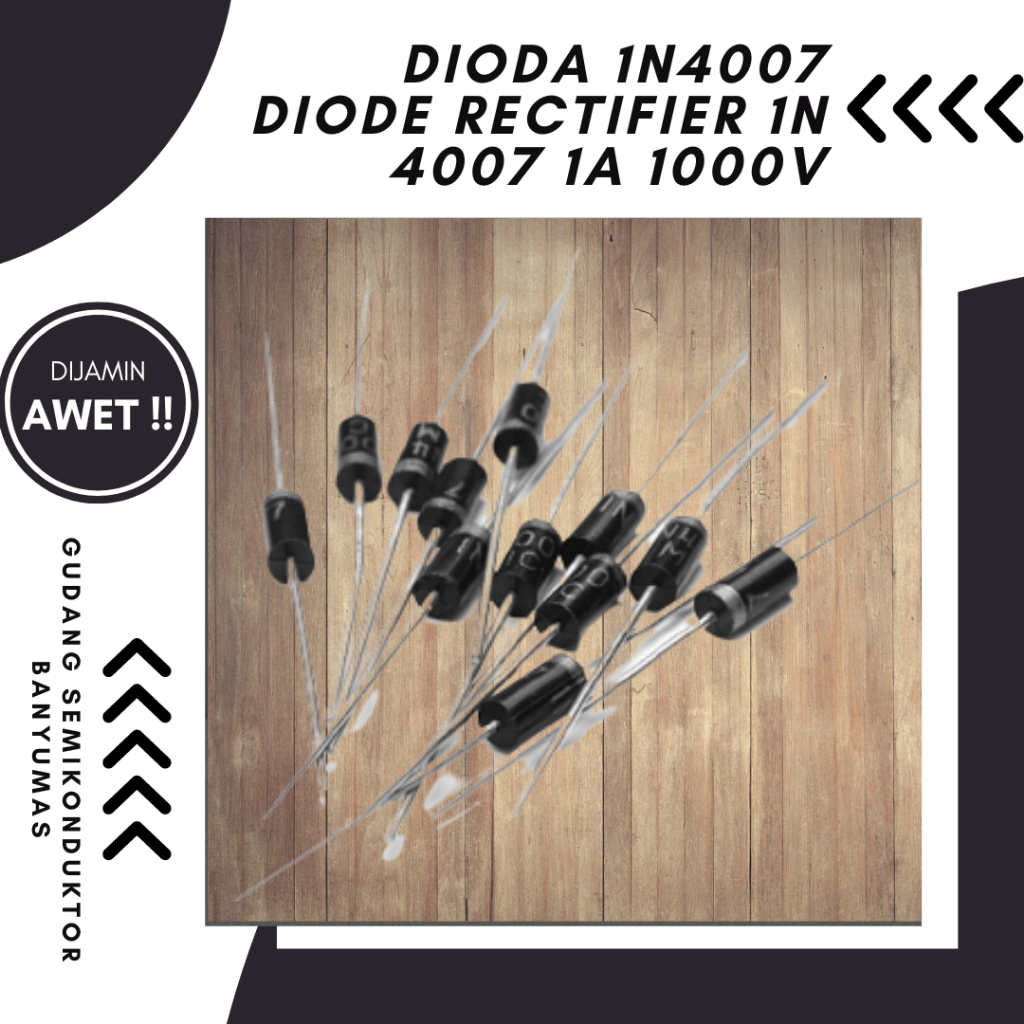 Jual Dioda 1N4007 Diode Rectifier 1N 4007 1A 1000V dioda 1A | Shopee ...