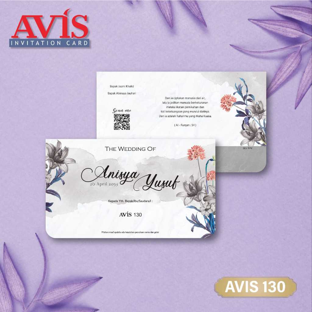 Jual Blangko Undangan Avis 130 | Blangko Undangan kosong | Kertas ...
