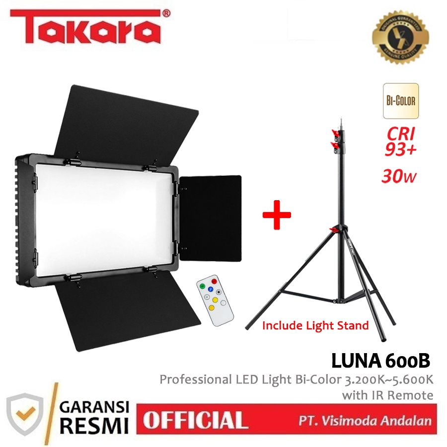 Jual Takara LUNA 600B Bi-Color Video Studio LED Light | Shopee Indonesia