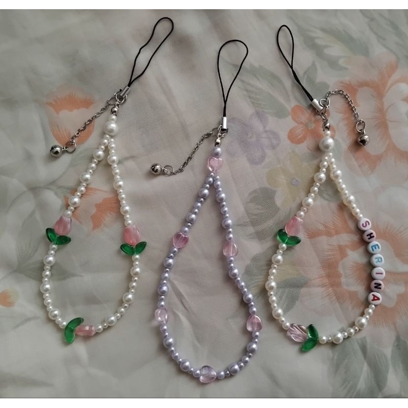 Jual tali hp manik custom nama | Shopee Indonesia