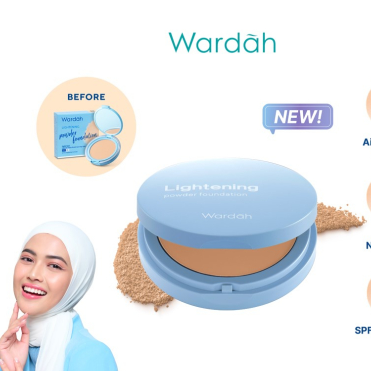 Jual Wardah Lightening Powder Foundation Light Feel - Bedak - twc ...