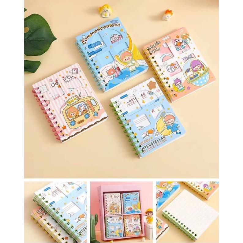 Jual NOTEBOOK SPIRAL 888-12 CUTE (70 LEMBAR) / BUKU NOTES MEMO | Shopee ...
