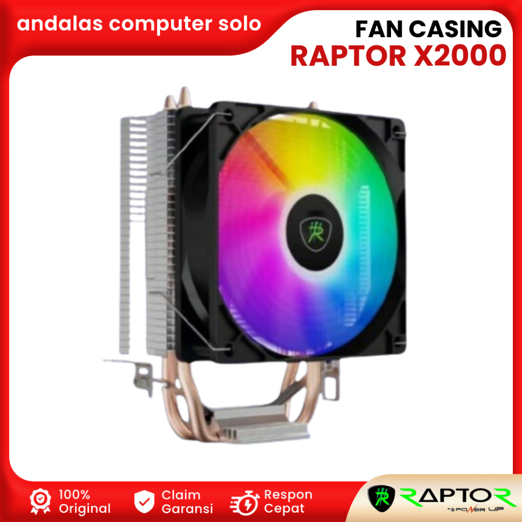 Jual Fan Raptor X2000 CPU Cooler 92mm Fan CPU Cooler | Shopee Indonesia