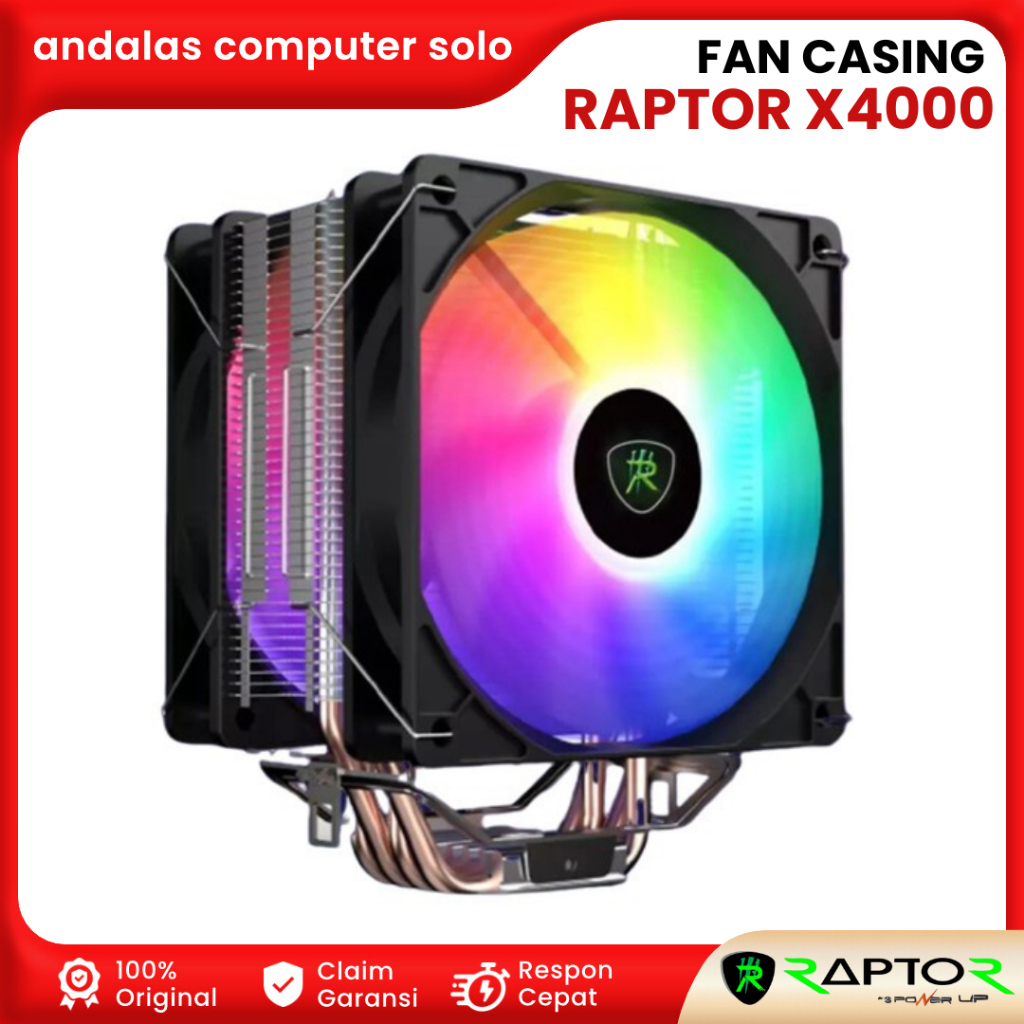 Jual Fan Raptor X4000 CPU Cooler 120mm Fan CPU Cooler-800-1800 rpm | Shopee Indonesia