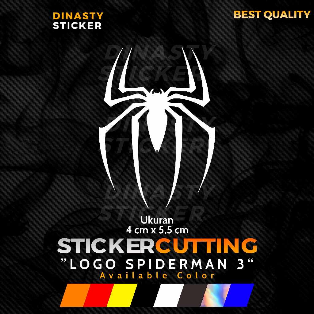 Jual STICKER STIKER CUTTING LOGO SPIDERMAN 3 LABA LABA MOTOR MOBIL ...