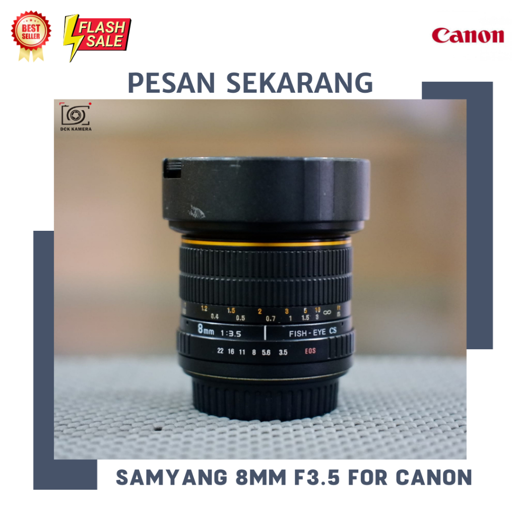 Jual LENSA FISH EYE CS CANON 8MM F3.5 | Shopee Indonesia