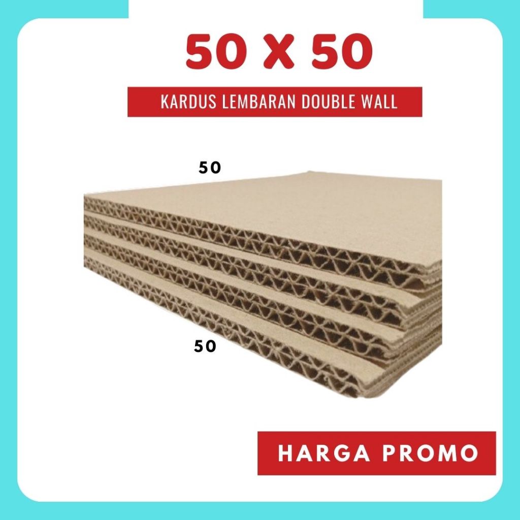 Jual Kardus Lembaran 50x50 / 50x40 / 50x30 / 50x20 / 50x10 Sheet Polos ...