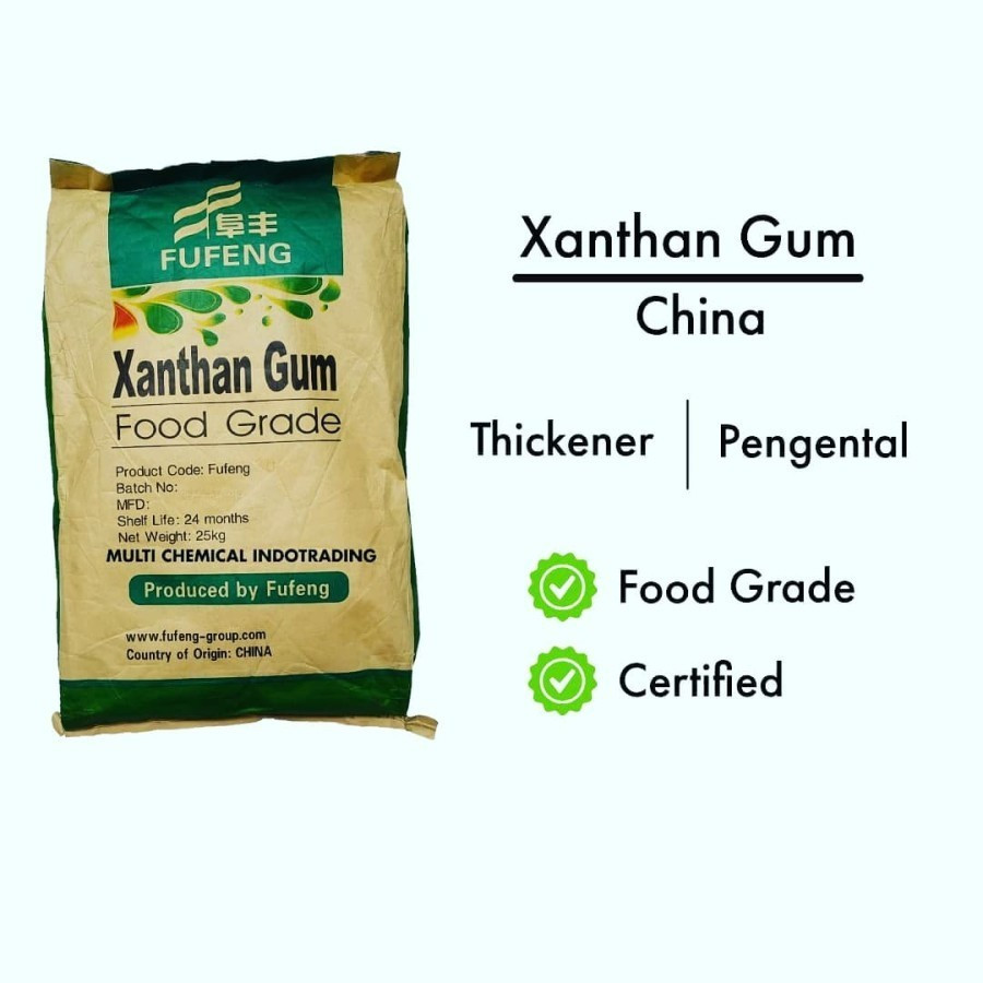 Jual XANTHAN GUM / XANTAN GUM / PENGENTAL FOOD GRADE - REPACK 1 KG ...