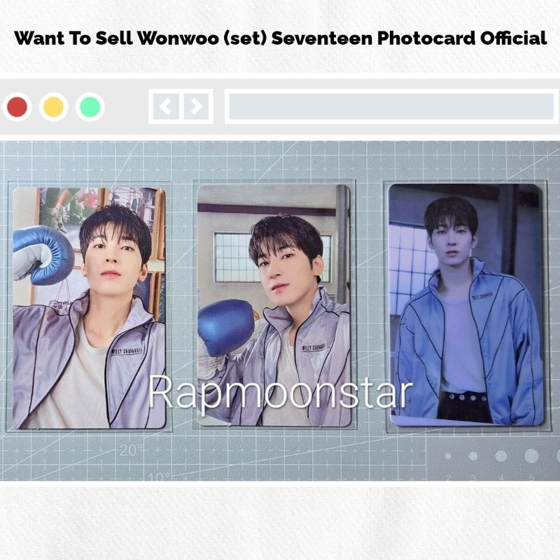 Jual [Baca Deskripsi] Photocard Wonwoo (set) FML Weverse Version Official [Scoups, Jeonghan ...