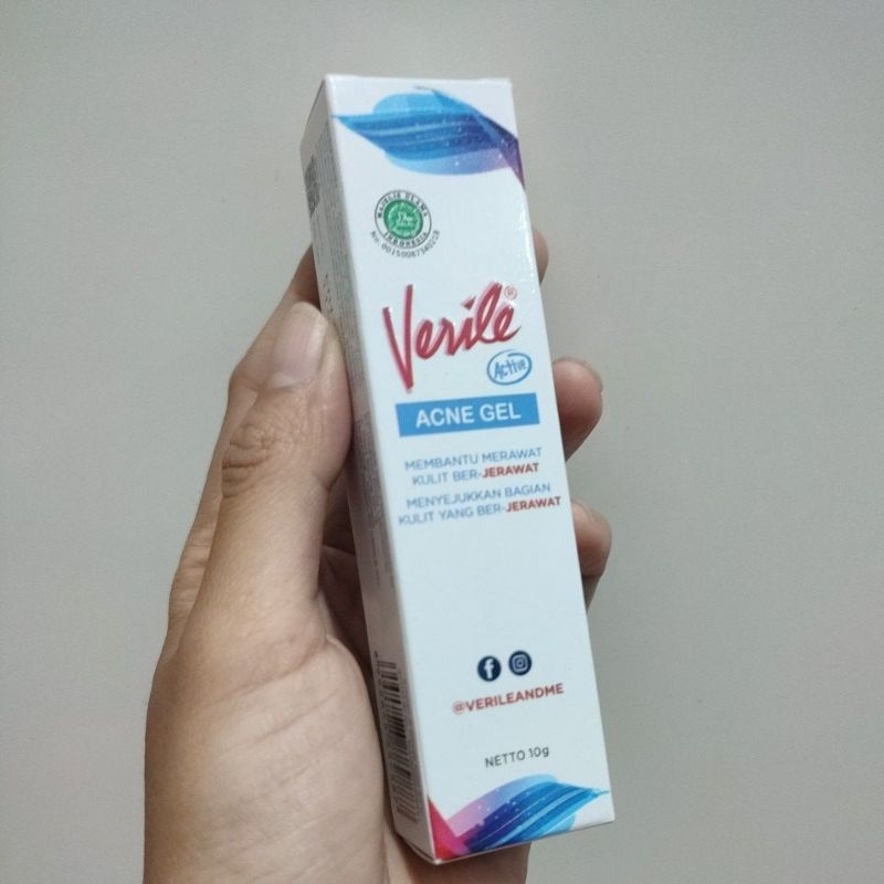 Jual VERILE Active ACNE GEL 10gram jerawat | Shopee Indonesia