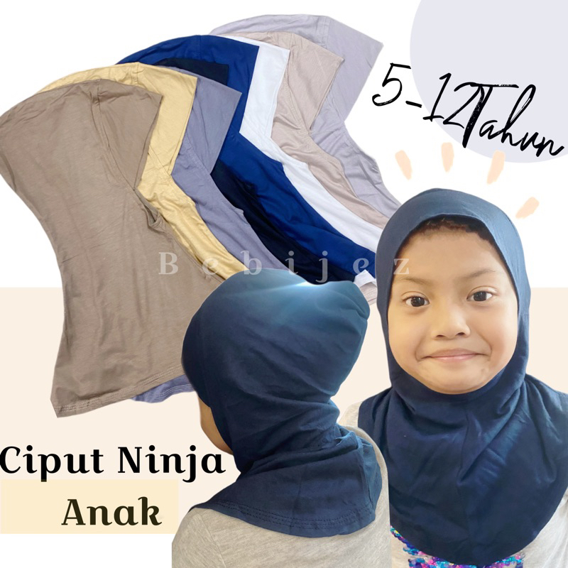 Jual Ciput Ninja Anak Fashion Inner Hijab Jilbab Anak 2389 | Shopee ...