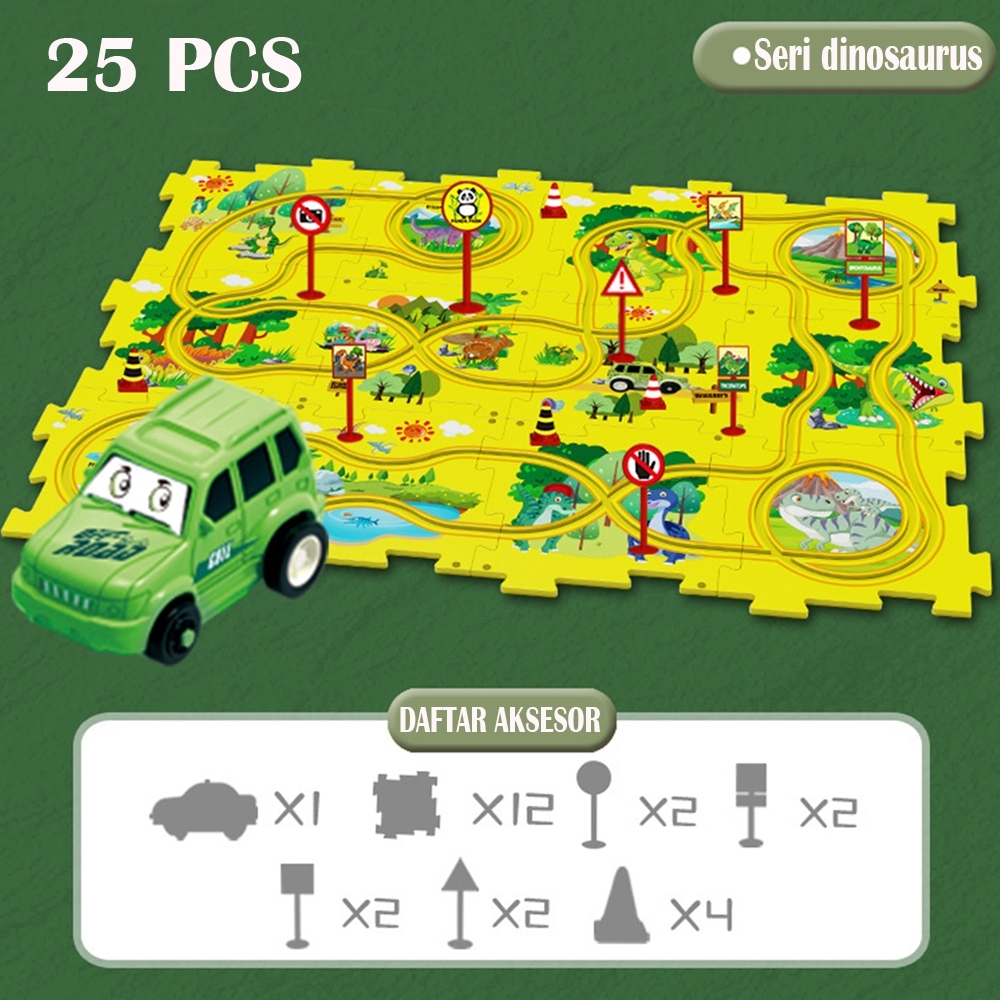 Jual Tatajoy Mainan Puzzle Track DIY Elektrik Anak Set Mainan Puzzle ...