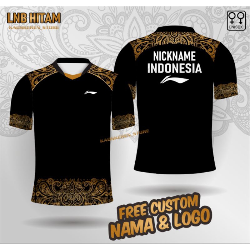 Jual jersey badminton baju bulutangkis custom kaos badminton batik ...