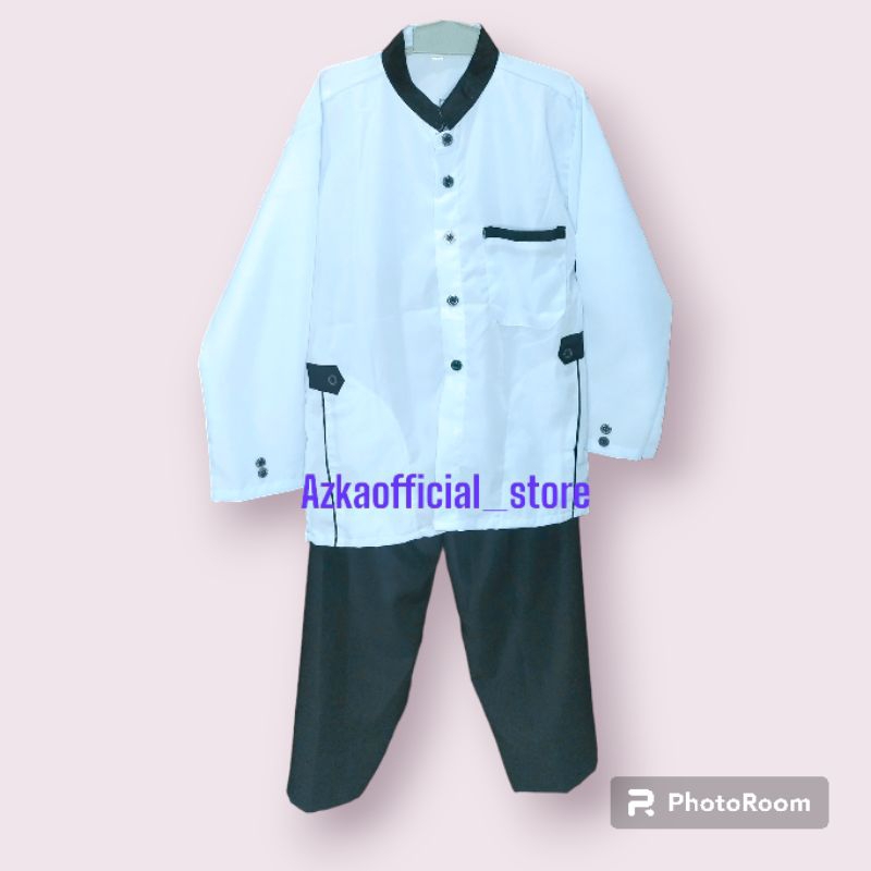 Jual SETELAN BAJU KOKO PUTIH ANAK MODEL JAS KOKO DAN ATASAN / JASKO ...