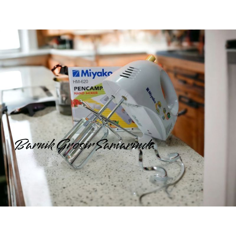 Jual Miyako Hand Mixer 190 Watt HM-620 Mixer pengaduk tangan adonan ...