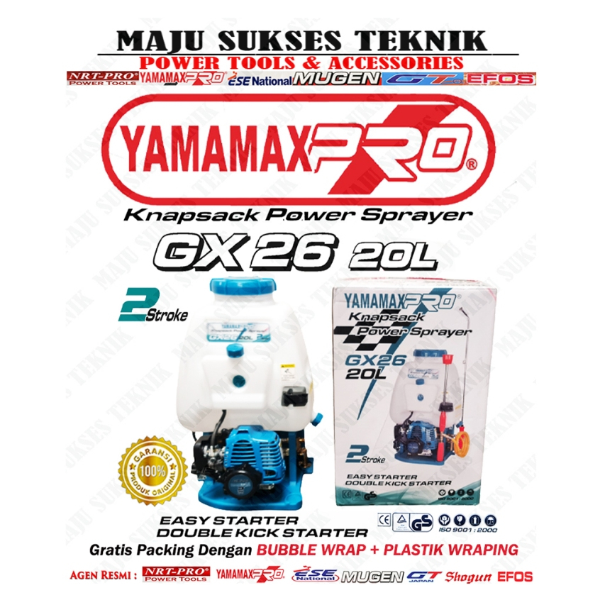 Jual YAMAMAX PRO GX 26 Mesin Knapsack Power Sprayer 2 Tak 20Liter Mesin Semprot Hama GX26 2Tak ...