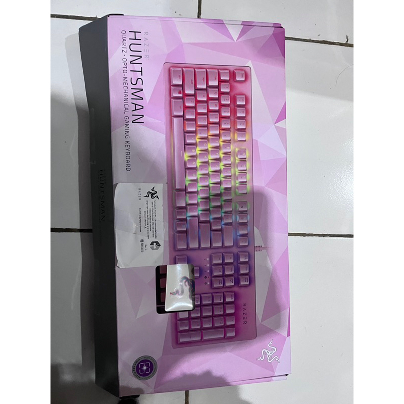 Jual Razer Huntsman Quartz Keyboard Pink Opto Mechanical Gaming ...
