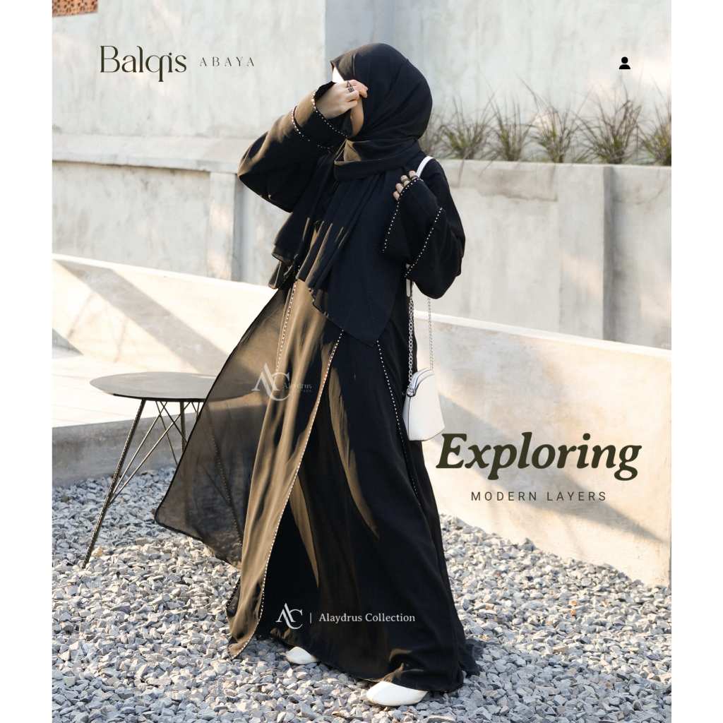 Jual Alaydrus Collection Abaya Hitam Turkey Balqis Gamis Syari Muslimah ...