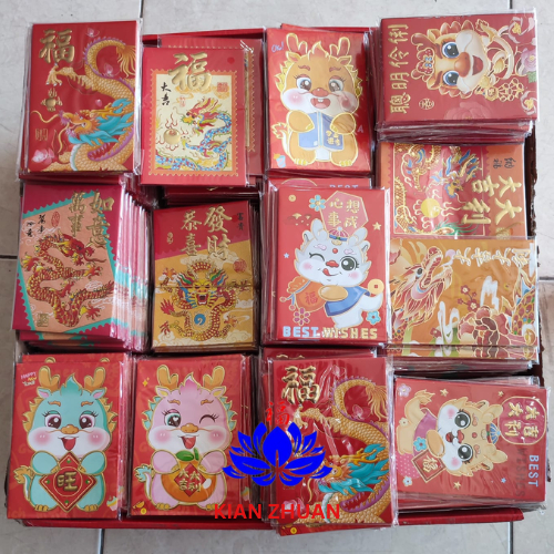 Jual Angpao Imlek Kecil Hoki 2025 Karakter Shio ular Isi 6 | Shopee ...