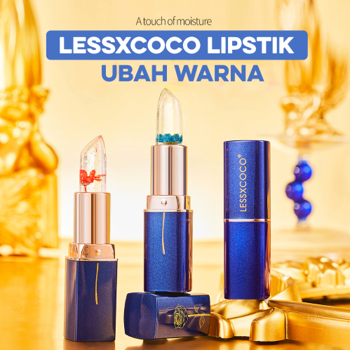 Jual LESSXCOCO Lipstik Bunga Jelly Crystal Tahan Lama Berubah Warna ...