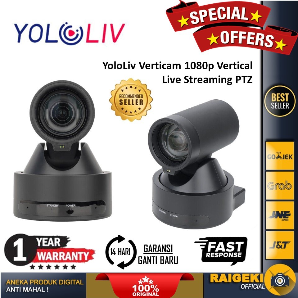 Jual YoloLiv Verticam 1080p Vertical Live Streaming PTZ Camera with 12x ...