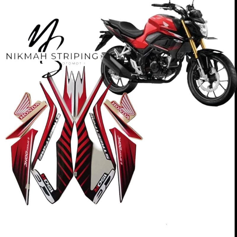 Jual Striping Stiker List Honda Cb 150r Streetfire hitam merah 2021 ...