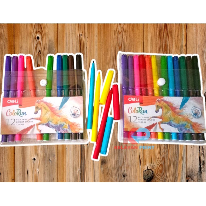 Jual SPIDOL WARNA DELI 12 WARNA | Shopee Indonesia