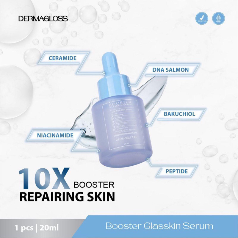 Jual DERMAGLOSS BOOSTER GLASKIN SERUM (DNA SALMON) | Shopee Indonesia