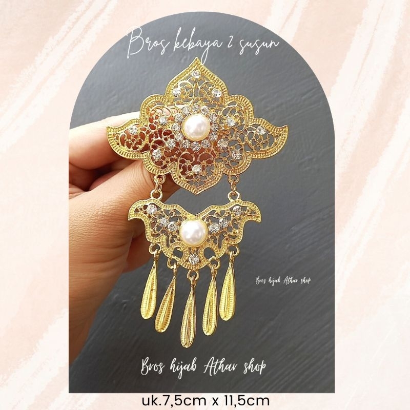 Jual Bros Kebaya Besar Susun 2 Bros Hewan Burung Merak Baru Model ...