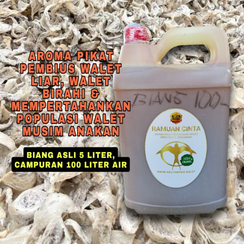 Jual BIANG ASLI PARFUM WALET 5 LITER, DOSIS CAMPURAN 100 LITER AER ...