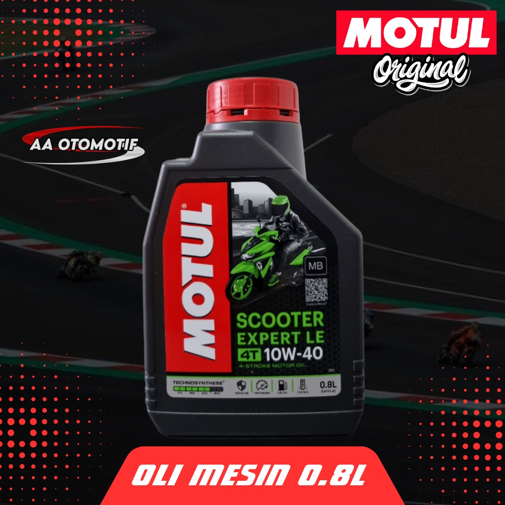 Jual MOTUL SCOOTER EXPERT LE 10W30 / 10W40 TECHNOSYNTHESE 0.8L & 1L OLI ...