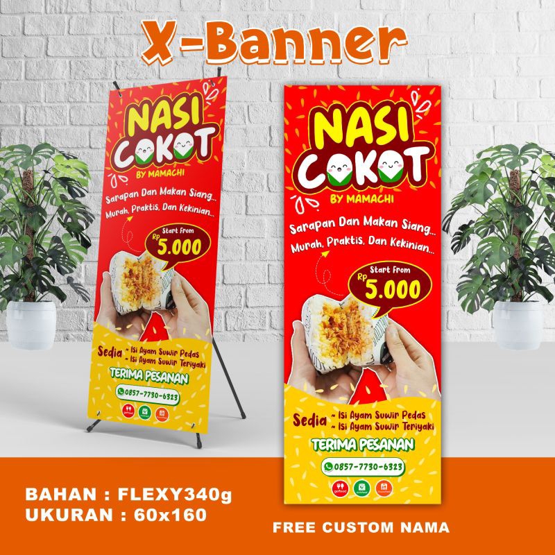 Jual SPANDUK BANNER NASI COKOT NASI GIGIT NASI KEPAL ONIGIRI | Shopee ...