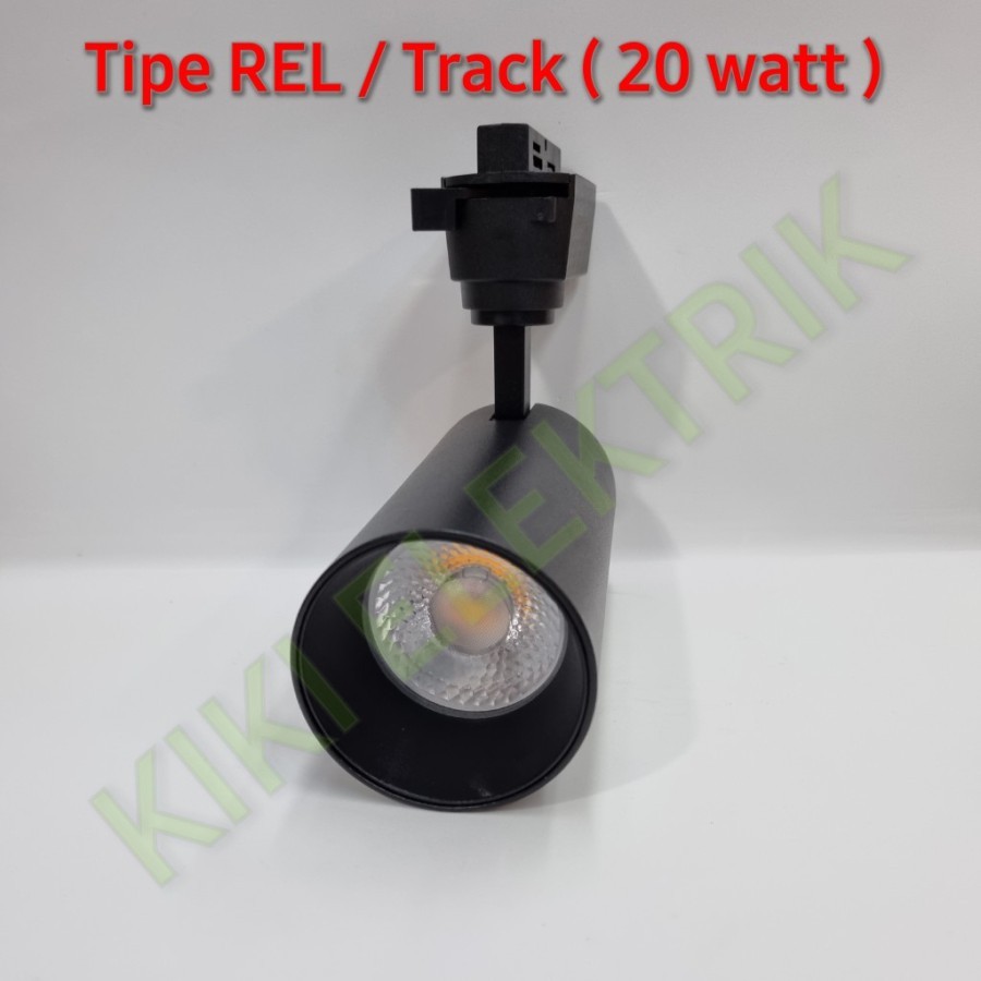 Jual Lampu Sorot REL Track 20 watt LED Body Hitam (Model Tabung) AR317 ...