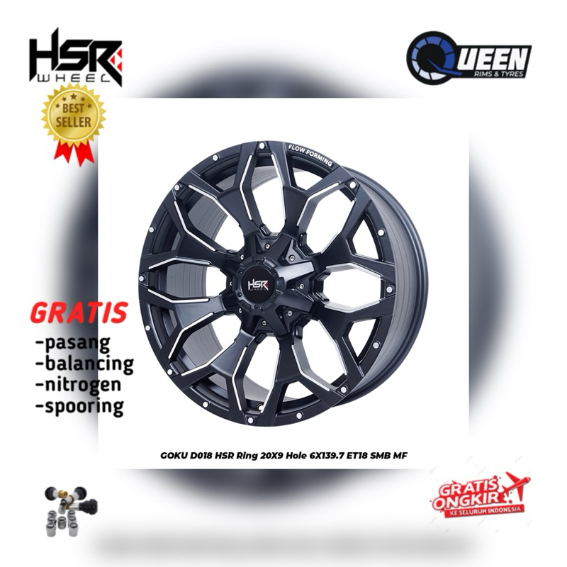 Jual VELG RACING SEMI OFFROAD R20 HSR GOKU untuk mobil hilux, elf ...