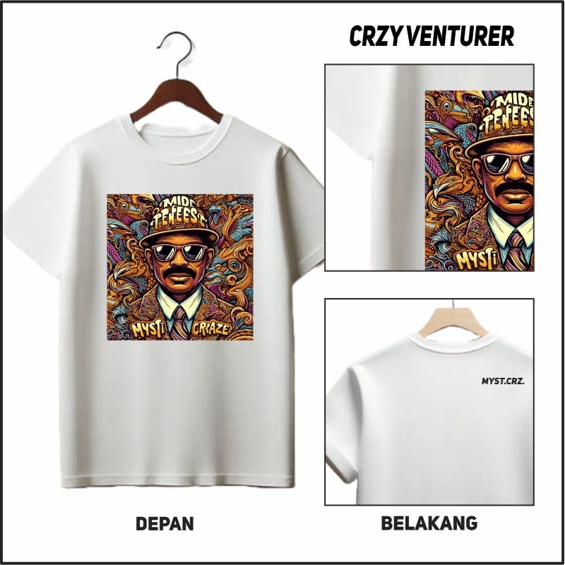 Jual MYSTI CRAZE - CRAZY VENTURER - Kaos Polos / Kaos Sablon | Shopee ...