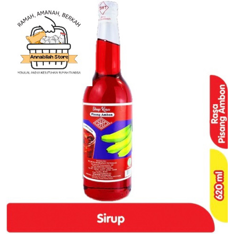 Jual DHT Sirup Pisang Ambon Botol 620ml Original Khas Makassar ...