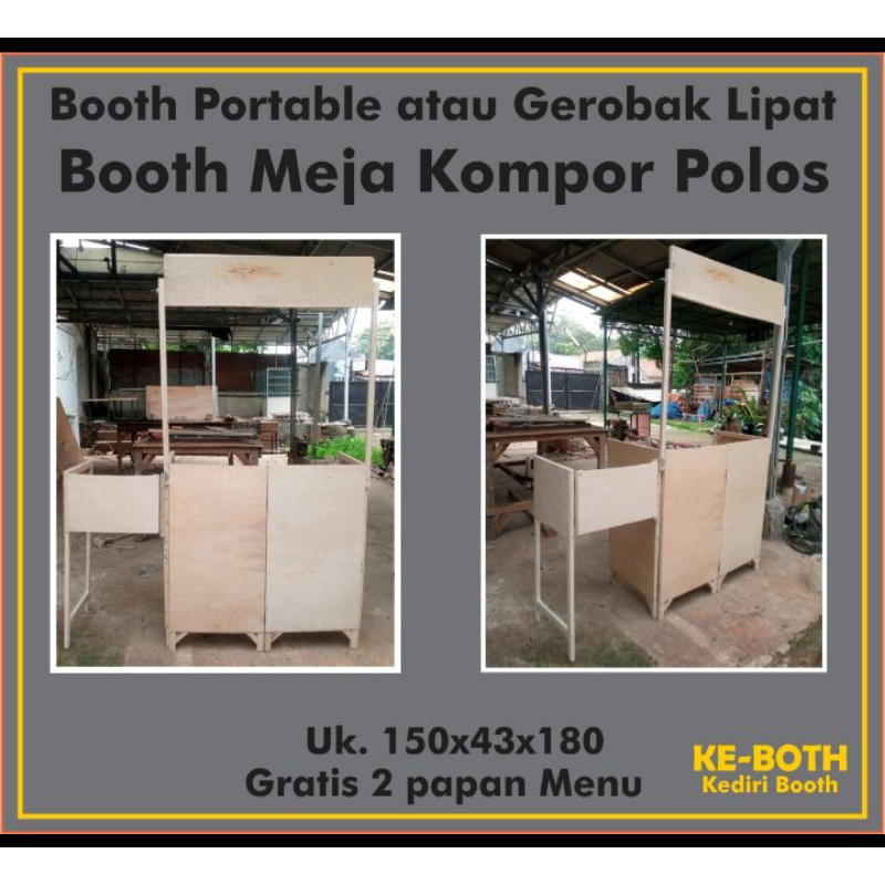Jual BOOTH PORTABLE/GEROBAK LIPAT/MEJA LIPAT/booth portable/gerobak ...