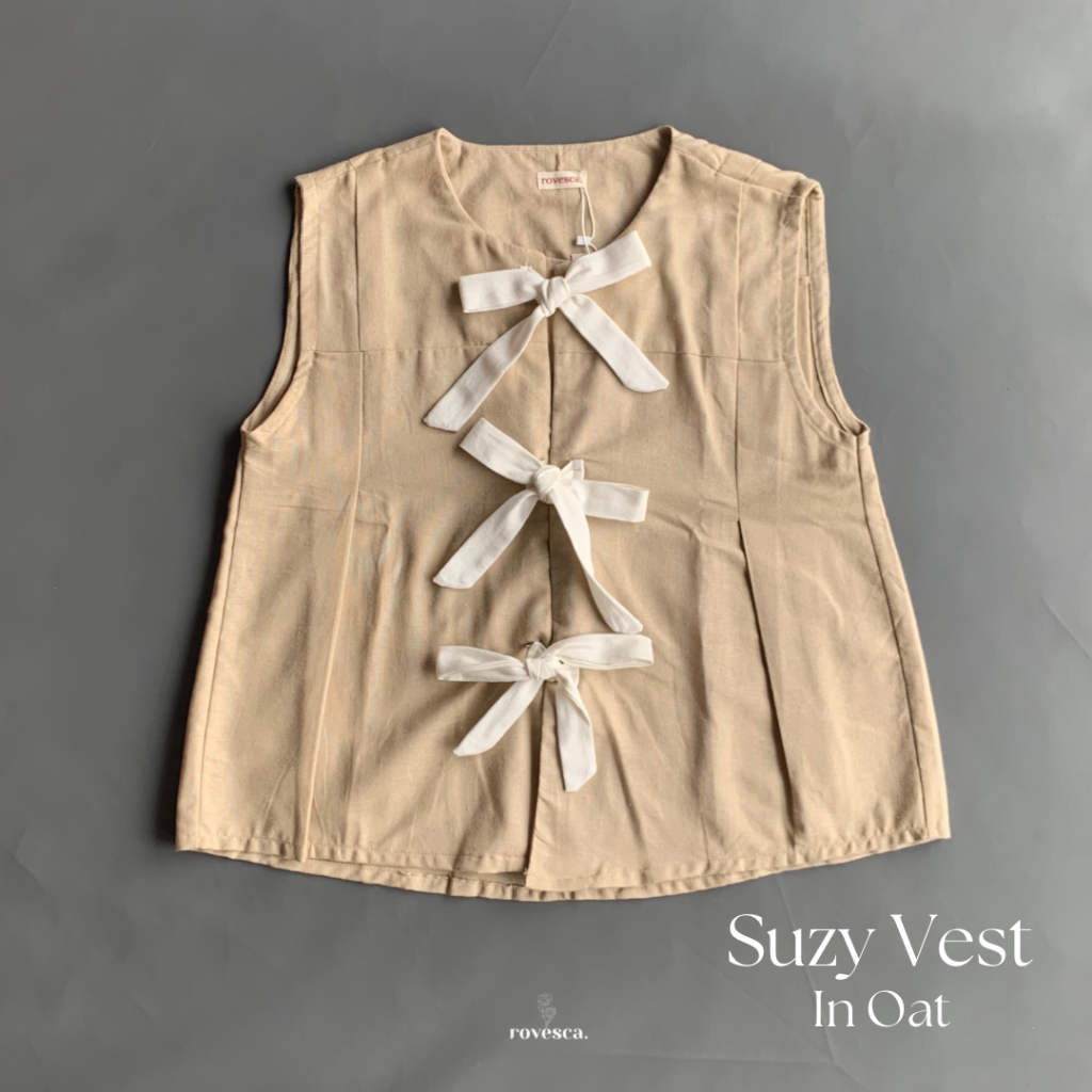 Jual ROVESCA - SUZY VEST // RIBBON VEST | Shopee Indonesia